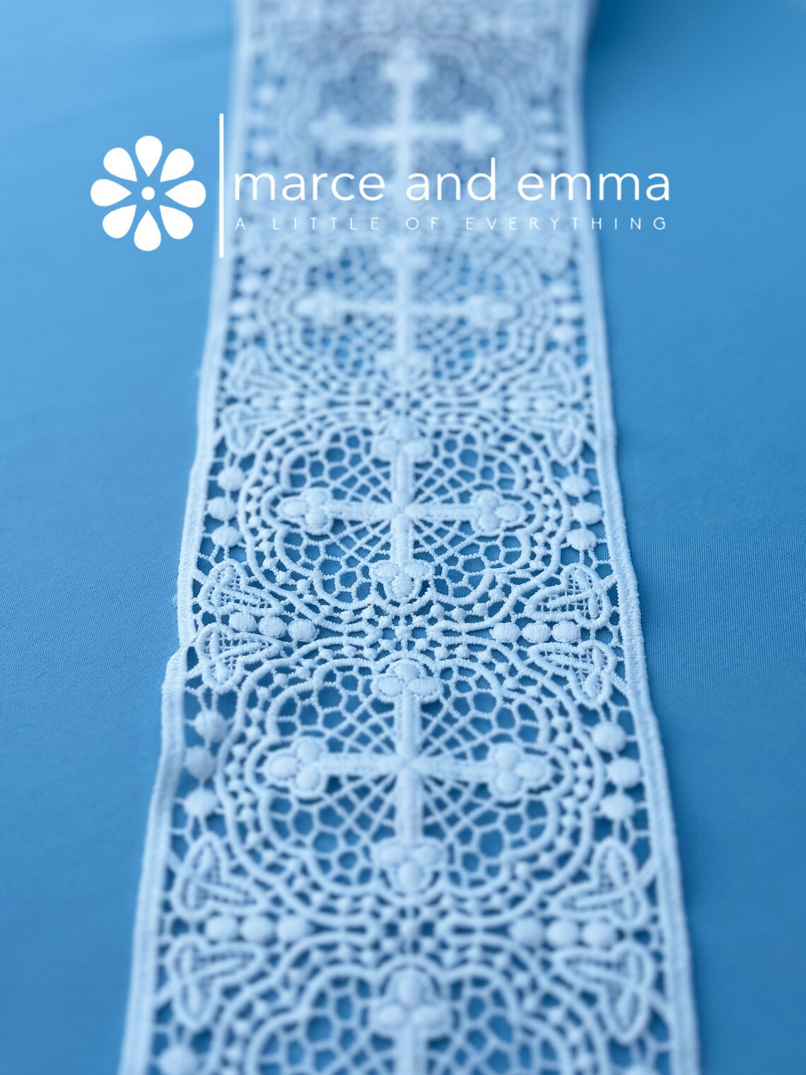 Liturgical Lace Trim With Cross Catholic Altar Lace Décor Prayer Table ...