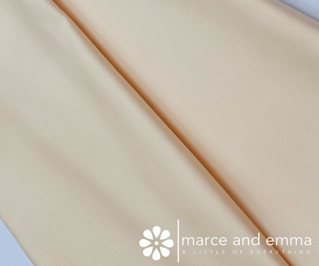 Cream Smooth Bridal Satin by the Yard Dull Satin Bridal Dress Matte ...
