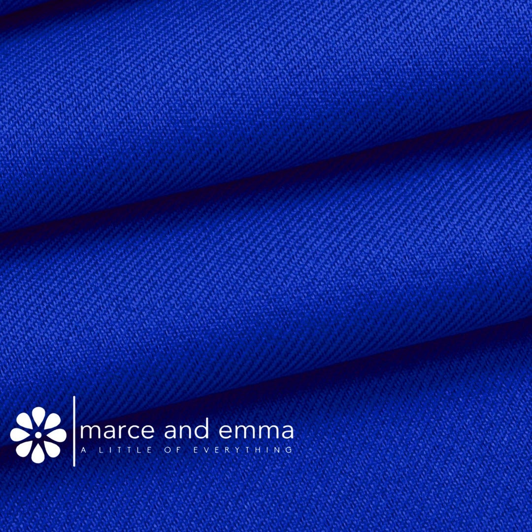 Royal Blue Gabardine Fabric for Suit Polyester Gabardine by the Yard ...