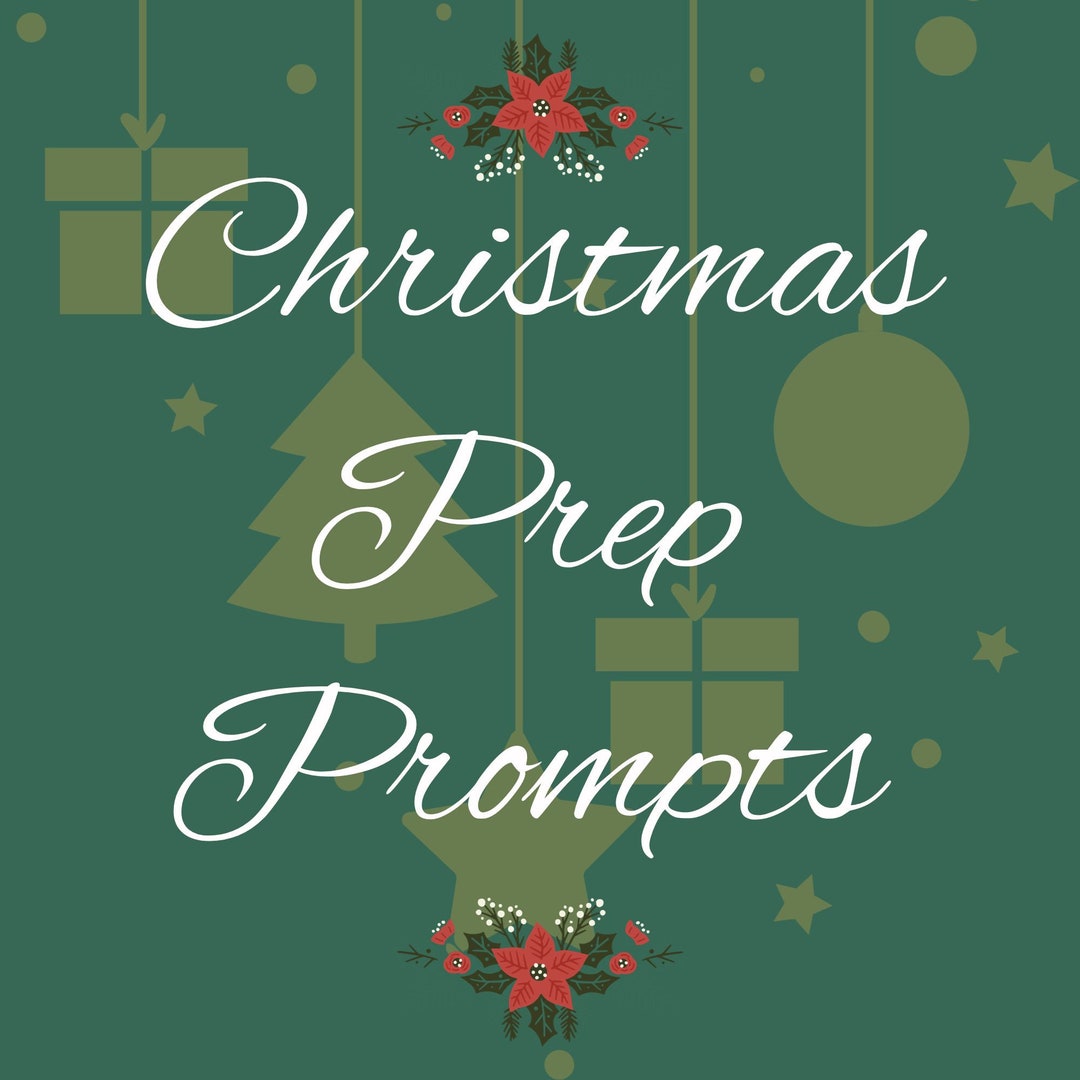 Christmas Prep Prompts Christmas Planner Christmas - Etsy