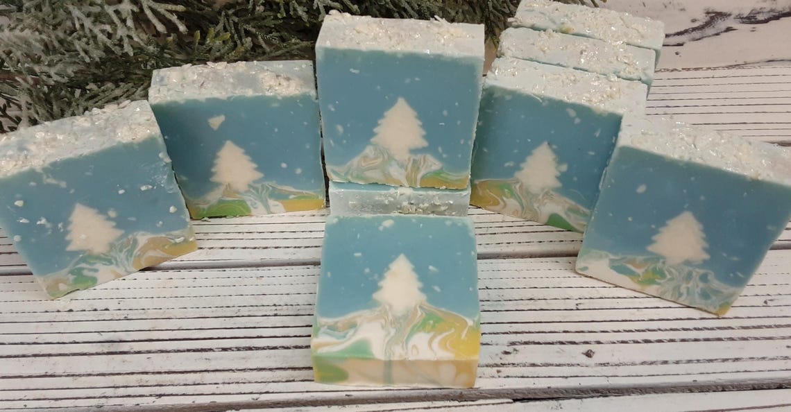 EVENING SNOW Soap Bars. Handmade Cold Processed Soap Artisan Soap ...