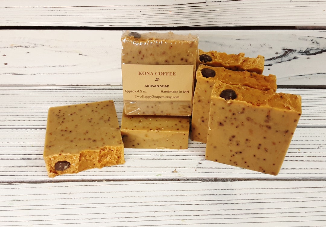 Kona Coffee Handmade Coldprocessed Soap Artisan Soap Handcrafted