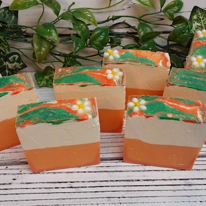 Sweet ORANGE Soap Bars. Handmade Coldprocessed Soap. Artisan Soap. - Etsy
