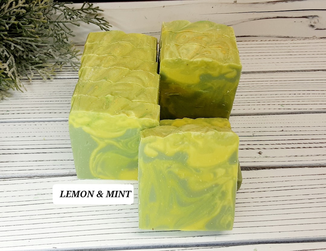 LEMON Soap Bars. Handmade Coldprocessed Soap Artisan Soap. Handcrafted ...