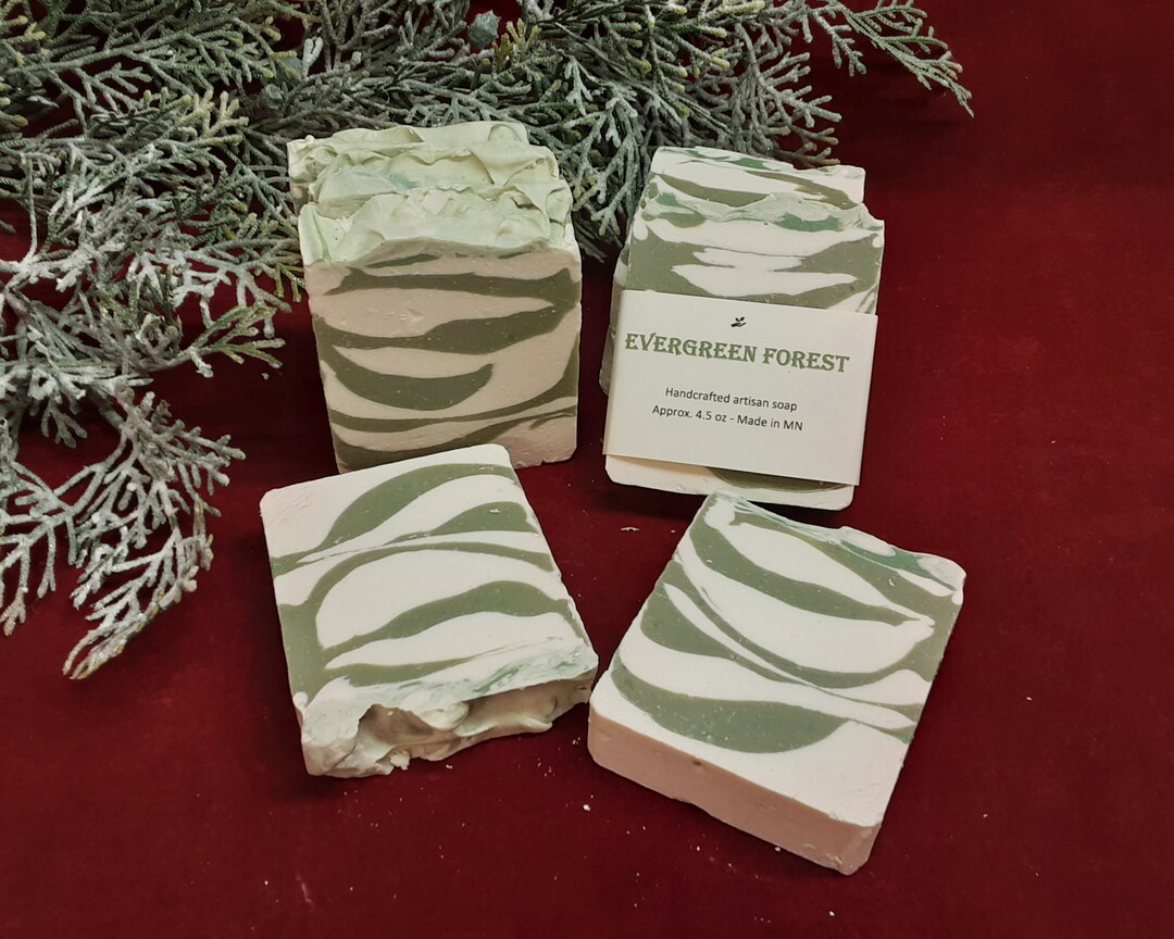 Evergreen Forest Soap Bars. Handmade Coldprocessed Soap Artisan Soap ...