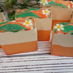 Sweet ORANGE Soap Bars. Handmade Coldprocessed Soap. Artisan Soap. - Etsy