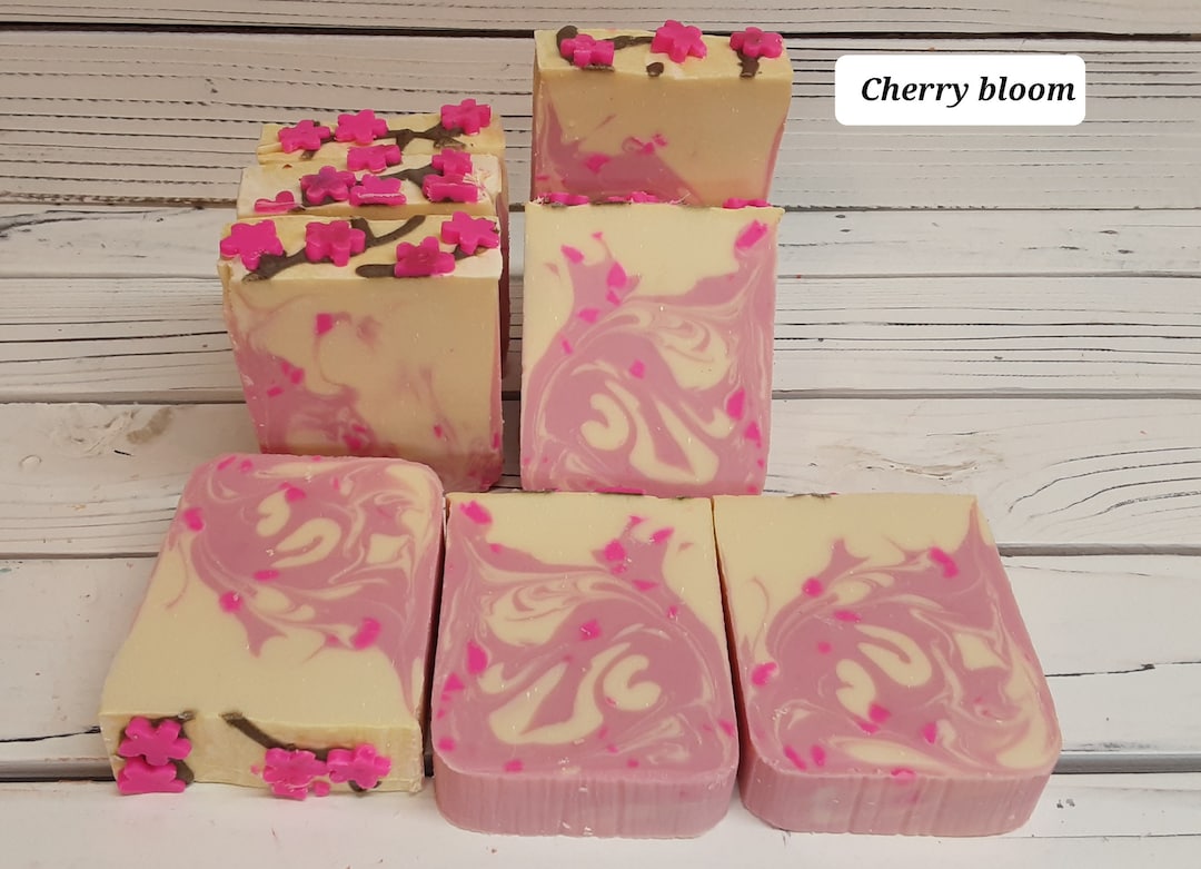 Handcrafted Cherry Bloom Soaps Sales Soap Bars. Handmade Coldprocessed ...