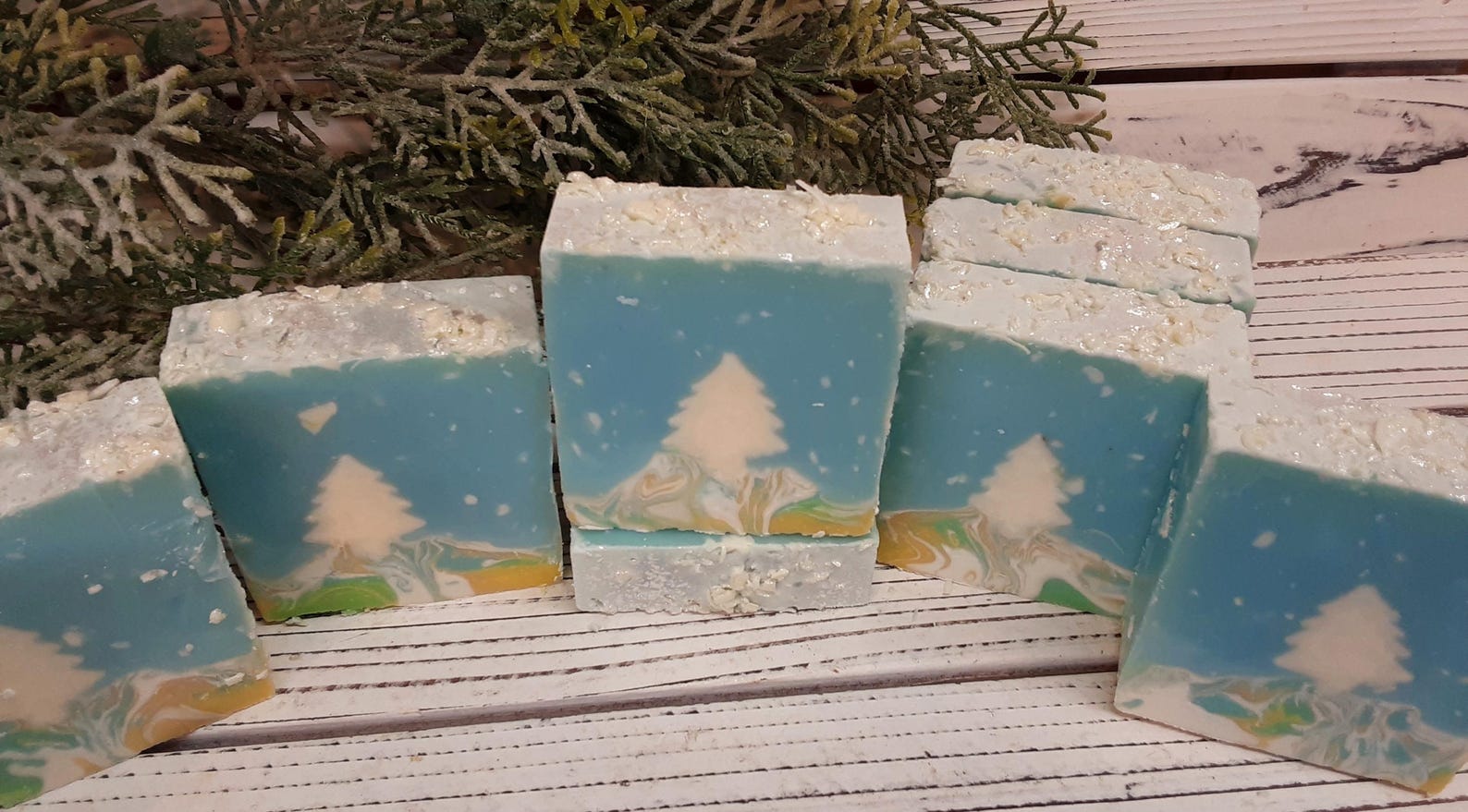 EVENING SNOW Soap Bars. Handmade Cold Processed Soap Artisan Soap ...