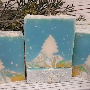 EVENING SNOW Soap Bars. Handmade Cold Processed Soap Artisan Soap ...