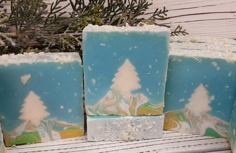 EVENING SNOW Soap Bars. Handmade Cold Processed Soap Artisan Soap ...