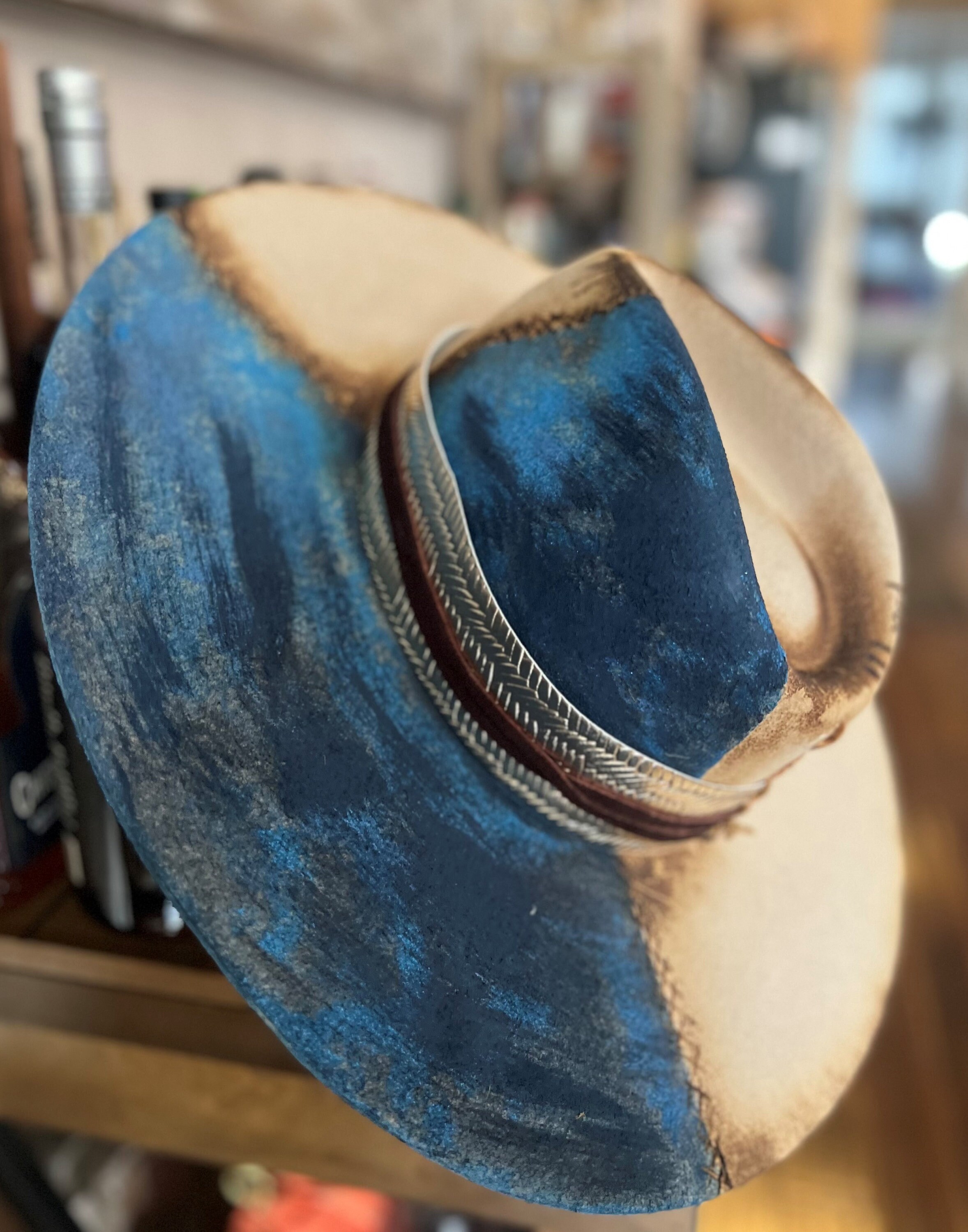 Custom Cowboy Hat "stitch Stylin' Blues" - Etsy