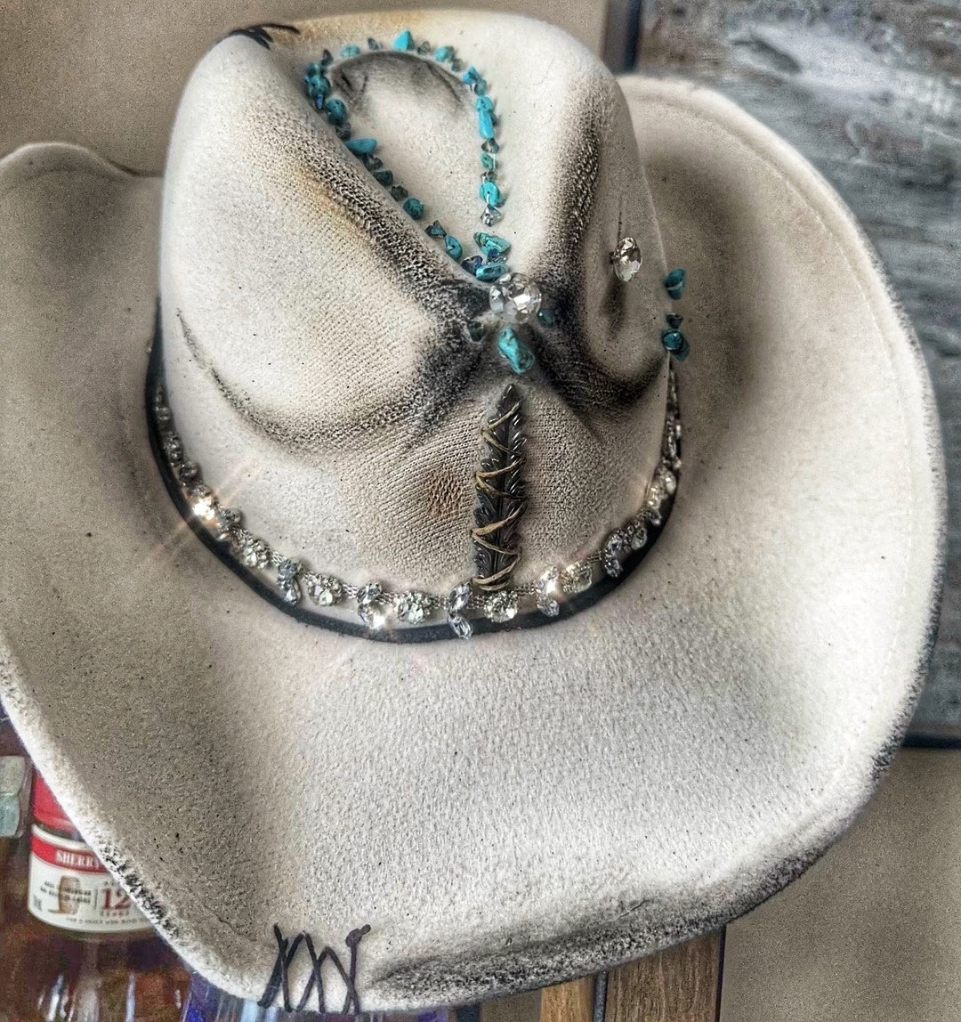 Custom Cowboy Hat the "desert Diamond Crown” - Etsy