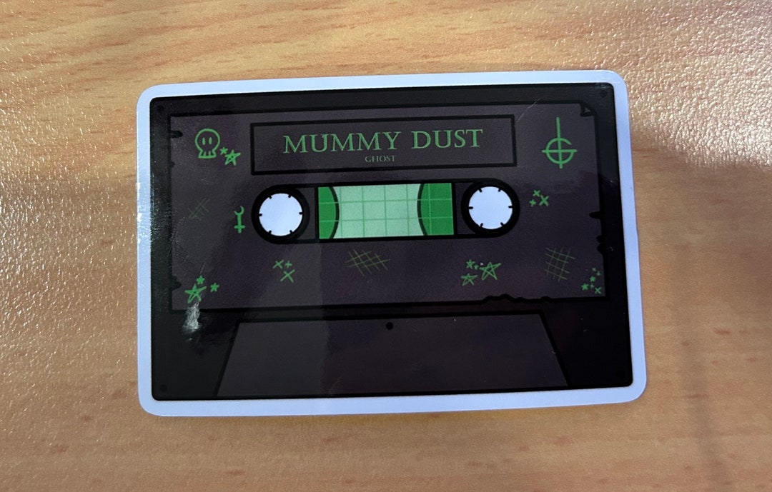 Ghost - Mummy Dust Cassette Sticker - Etsy Australia