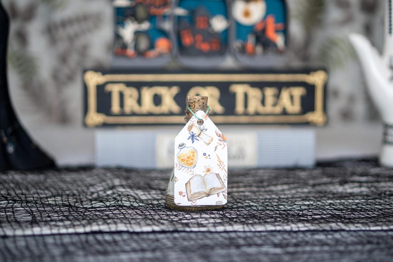 Printable Halloween Gift Tags Spooky Party Favor Tags DIY Trick or ...