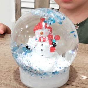 DIY Snow Globe Kit Snowman Craft Kit for Kids Glitter and Snowman Snow ...