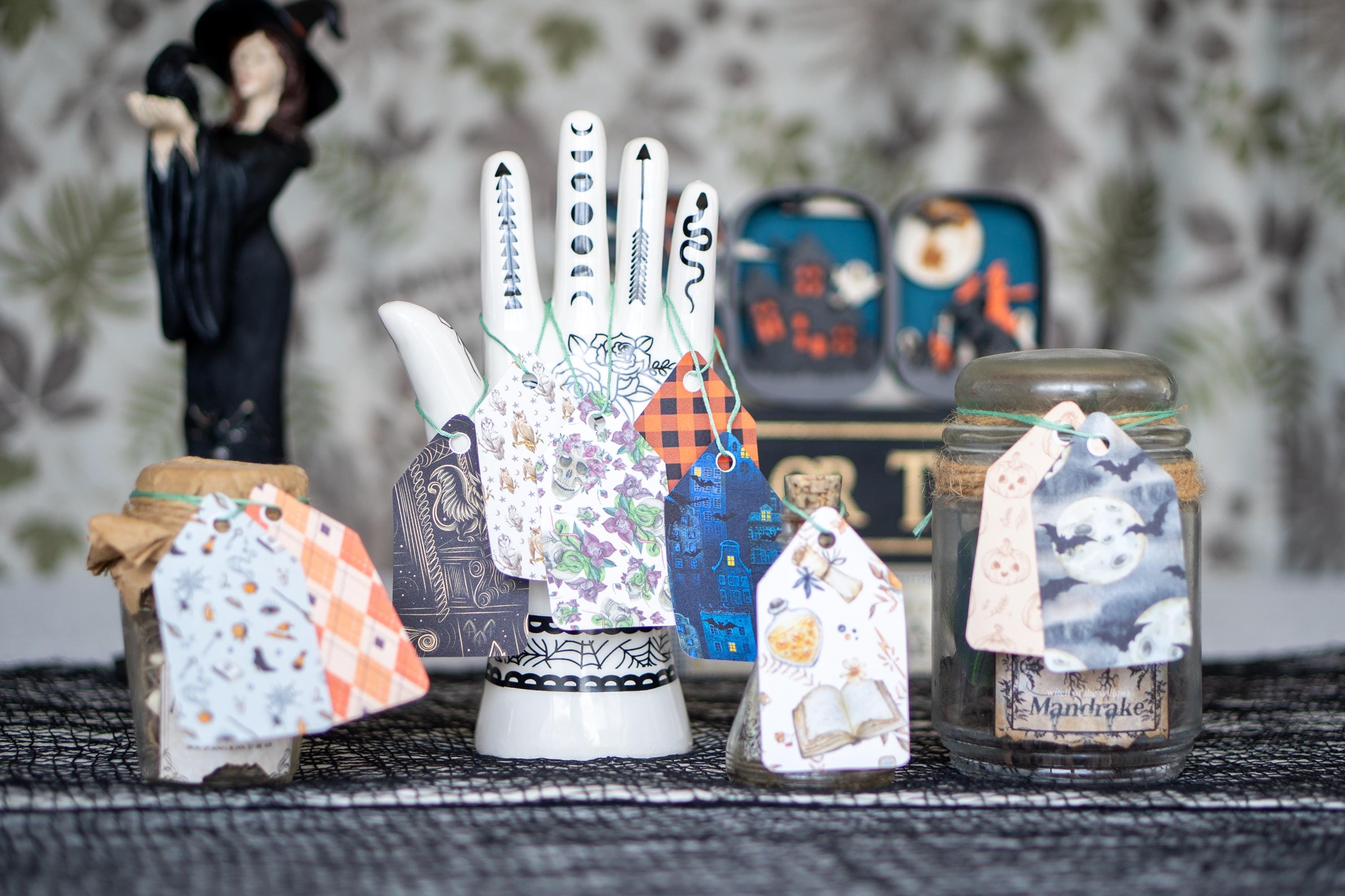 Printable Halloween Gift Tags Spooky Party Favor Tags DIY Trick or ...