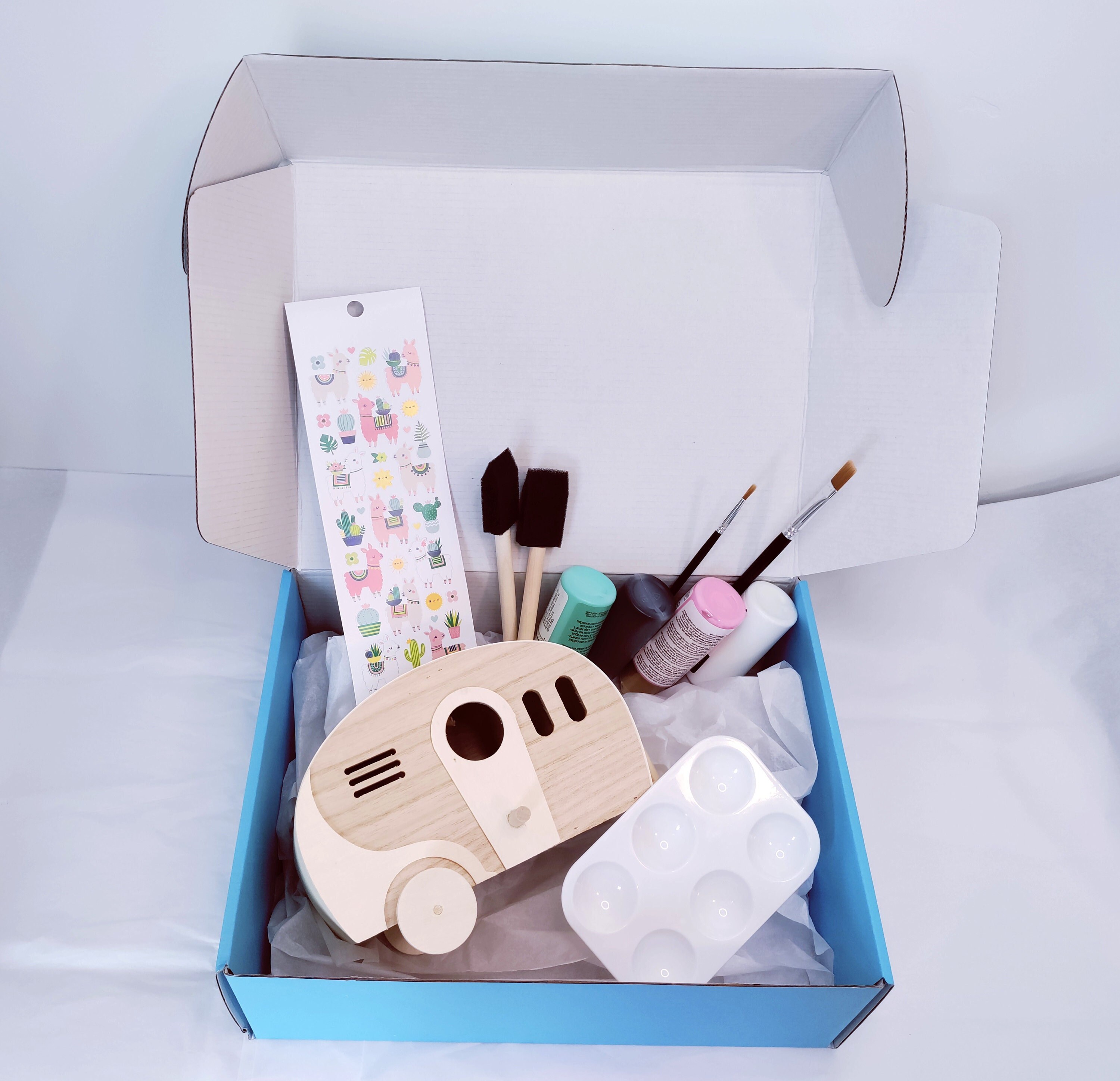 Gift for Teens Craft Box Painting Birdhouse Activity Retro Vintage ...