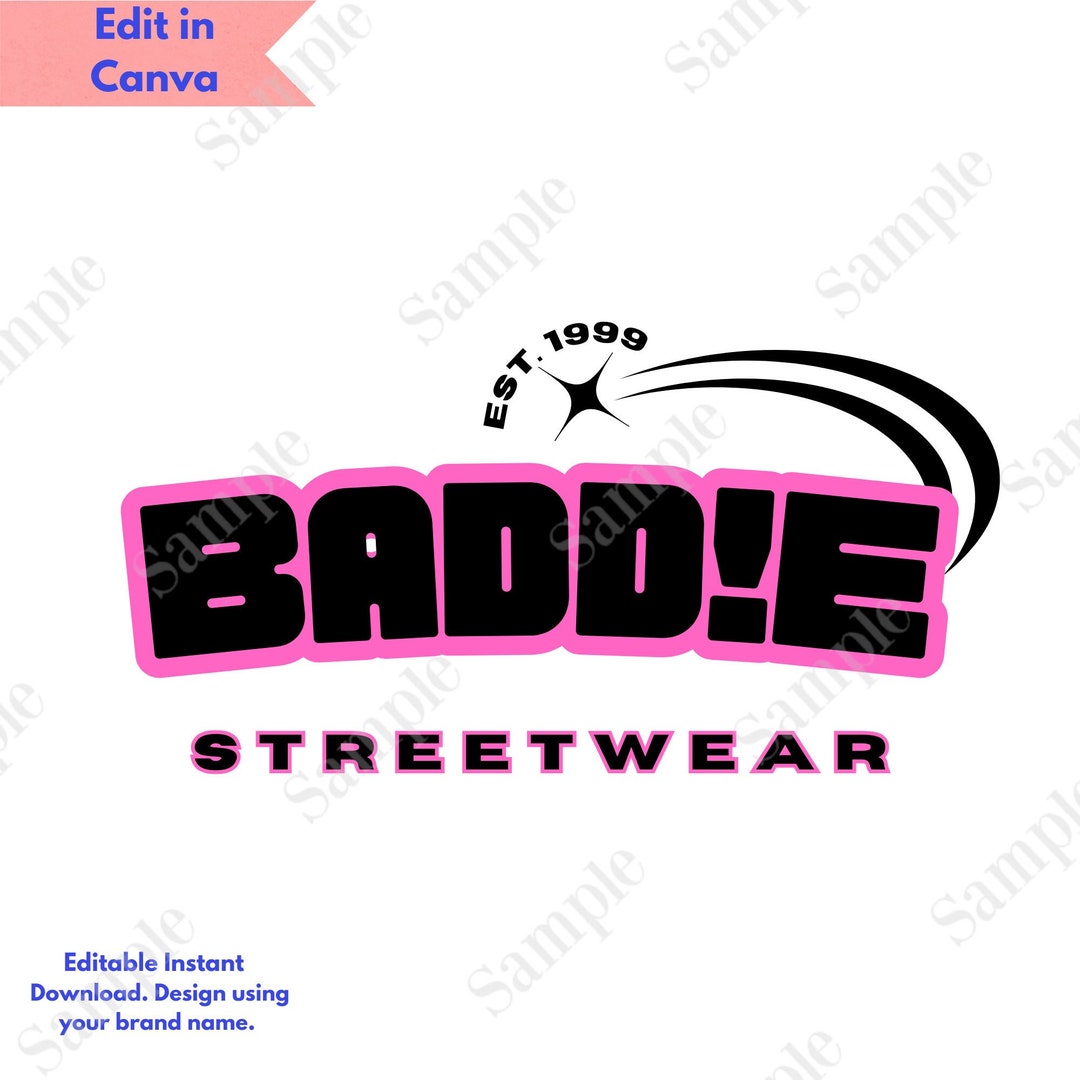 DIY Logo Design Editable Template Fashion Logo Boutique - Etsy