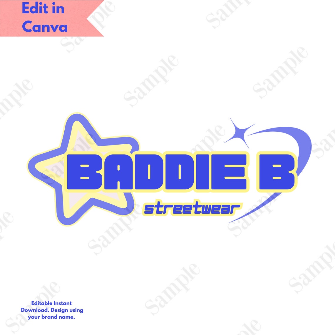 DIY Logo Design Editable Template Fashion Logo Boutique - Etsy
