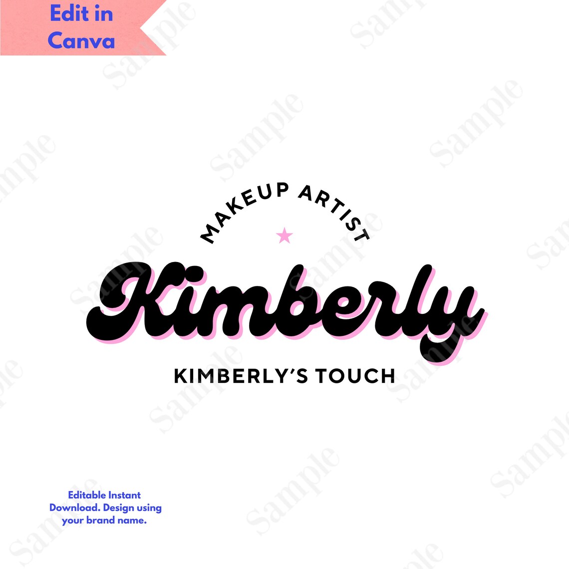 DIY Logo Design Editable Template Fashion Logo Boutique - Etsy