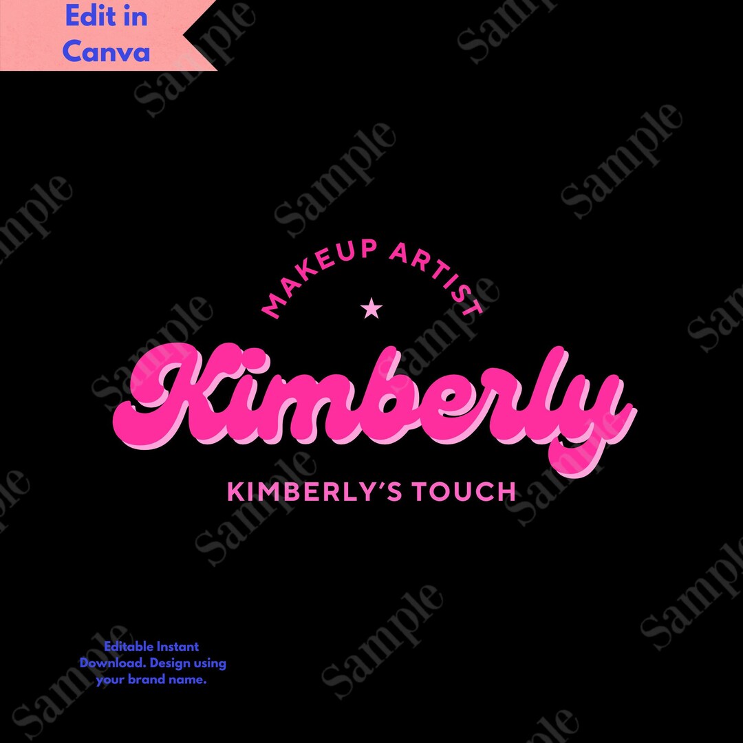 DIY Logo Design Editable Template Fashion Logo Boutique - Etsy