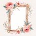 8 Elegant Digital Flower Frame Patterns Set 01 - Etsy