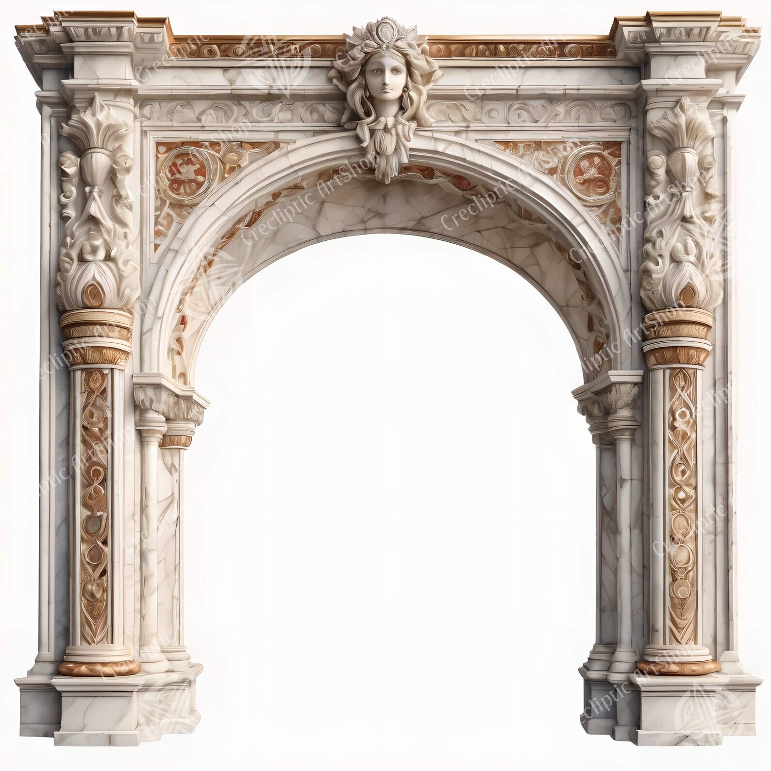 8 Digital Marble Arch Pattern - Etsy