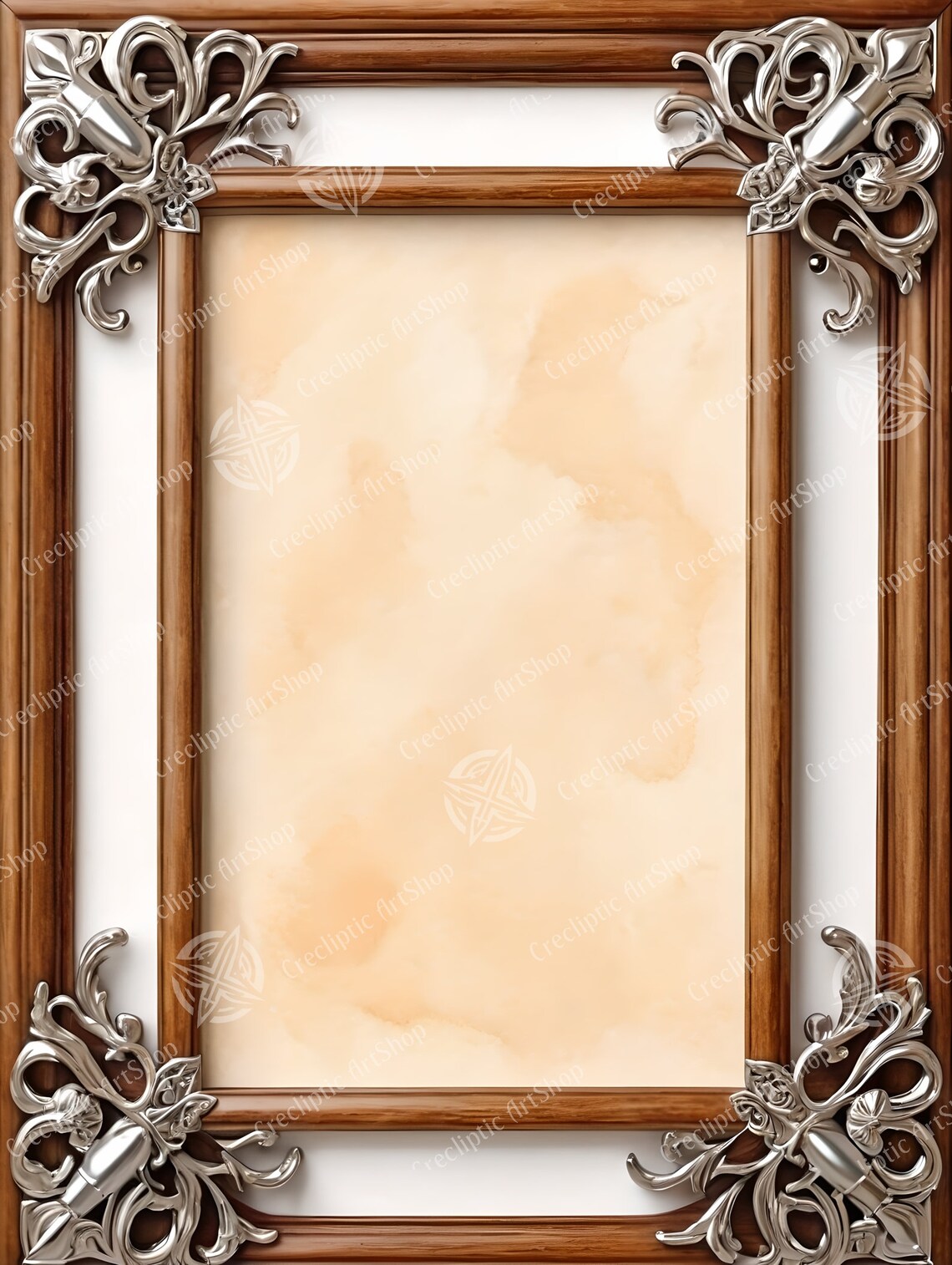 10 Elegant Digital Wooden Frame Patterns Set 01 - Etsy