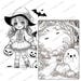 20 Pages - Cute Halloween Coloring Book 1 - Etsy
