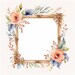8 Elegant Digital Flower Frame Patterns Set 01 - Etsy