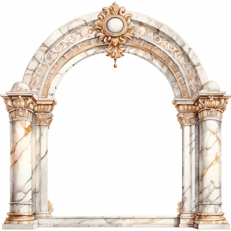 8 Digital Marble Arch Patterns Set 2 - Etsy