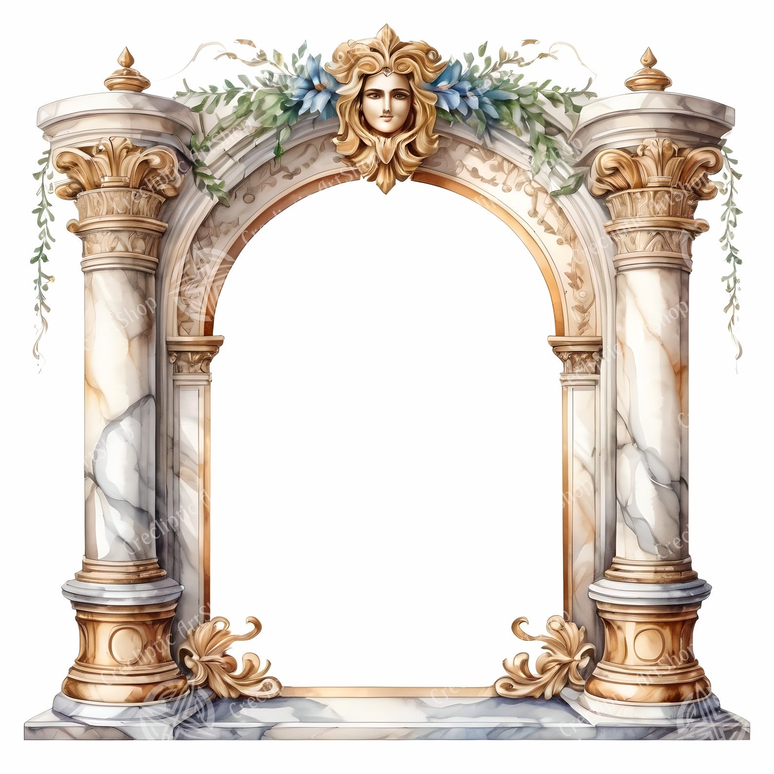 8 Digital Marble Arch Patterns Set 2 - Etsy