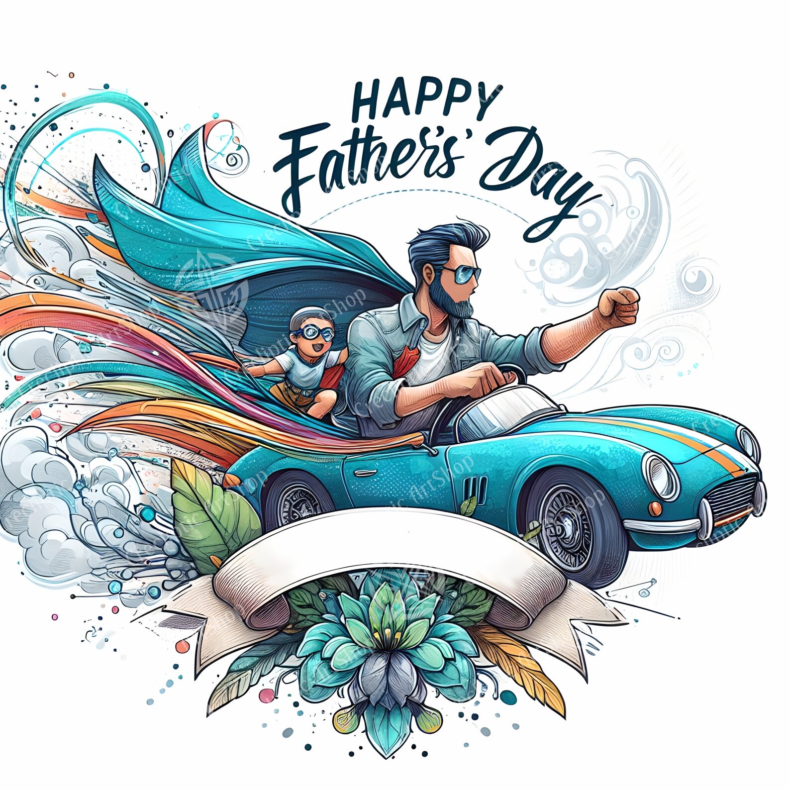 12 Father's Day / Daddy Clipart - My Super Daddy - Etsy