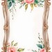 8 Elegant Digital Flower Frame Patterns Set 03 - Etsy