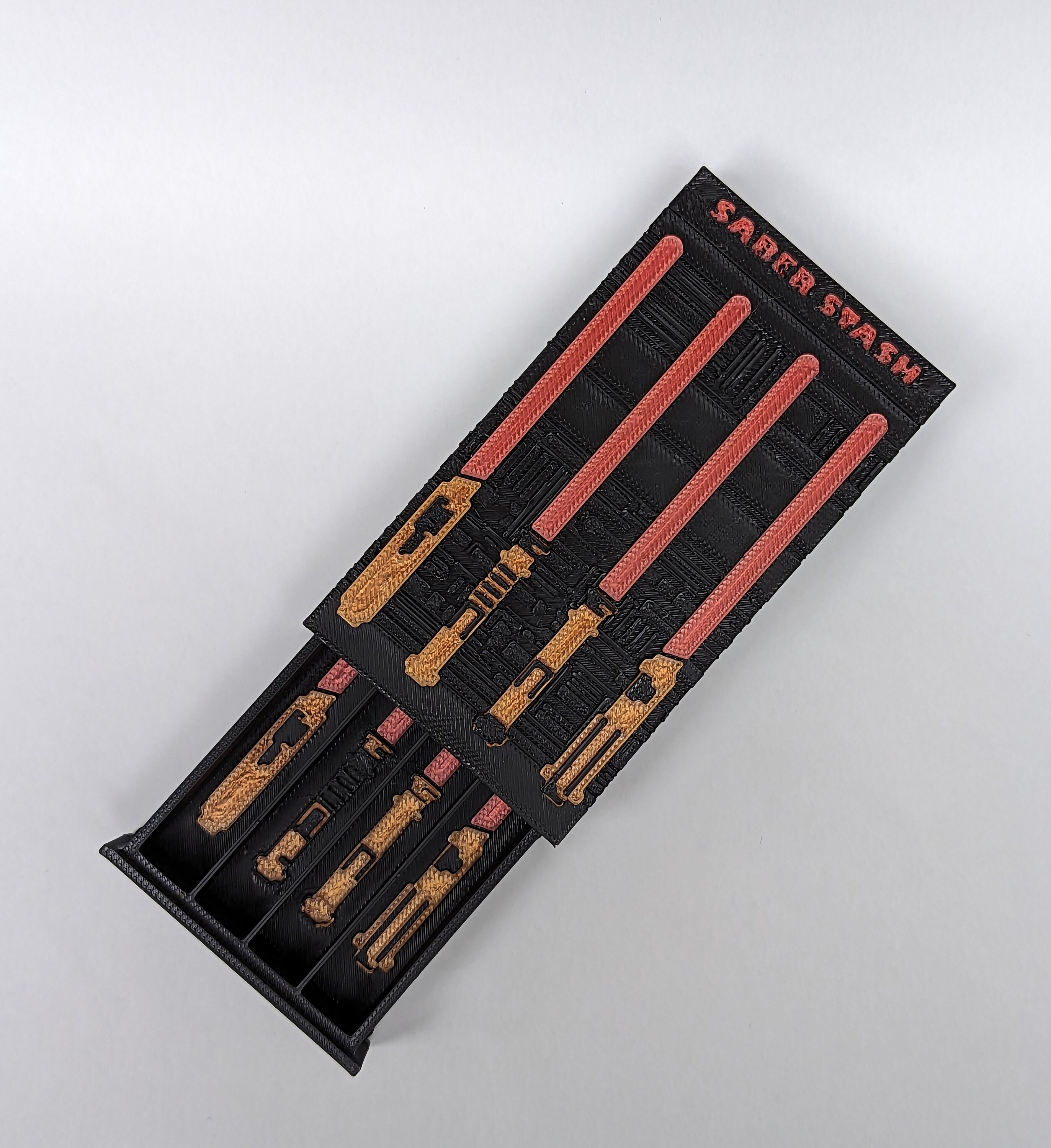 Saber Stash - Dark Side Edition | 3D Printed Star Wars Stash Box - Etsy