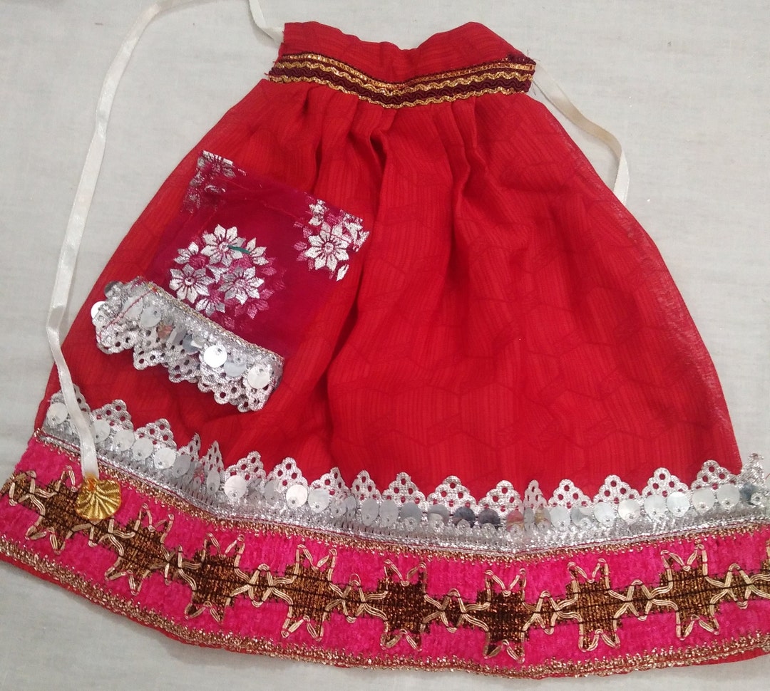 Red Small Sizes Mata Rani Lehenga Outfit for Durga Maa - Etsy