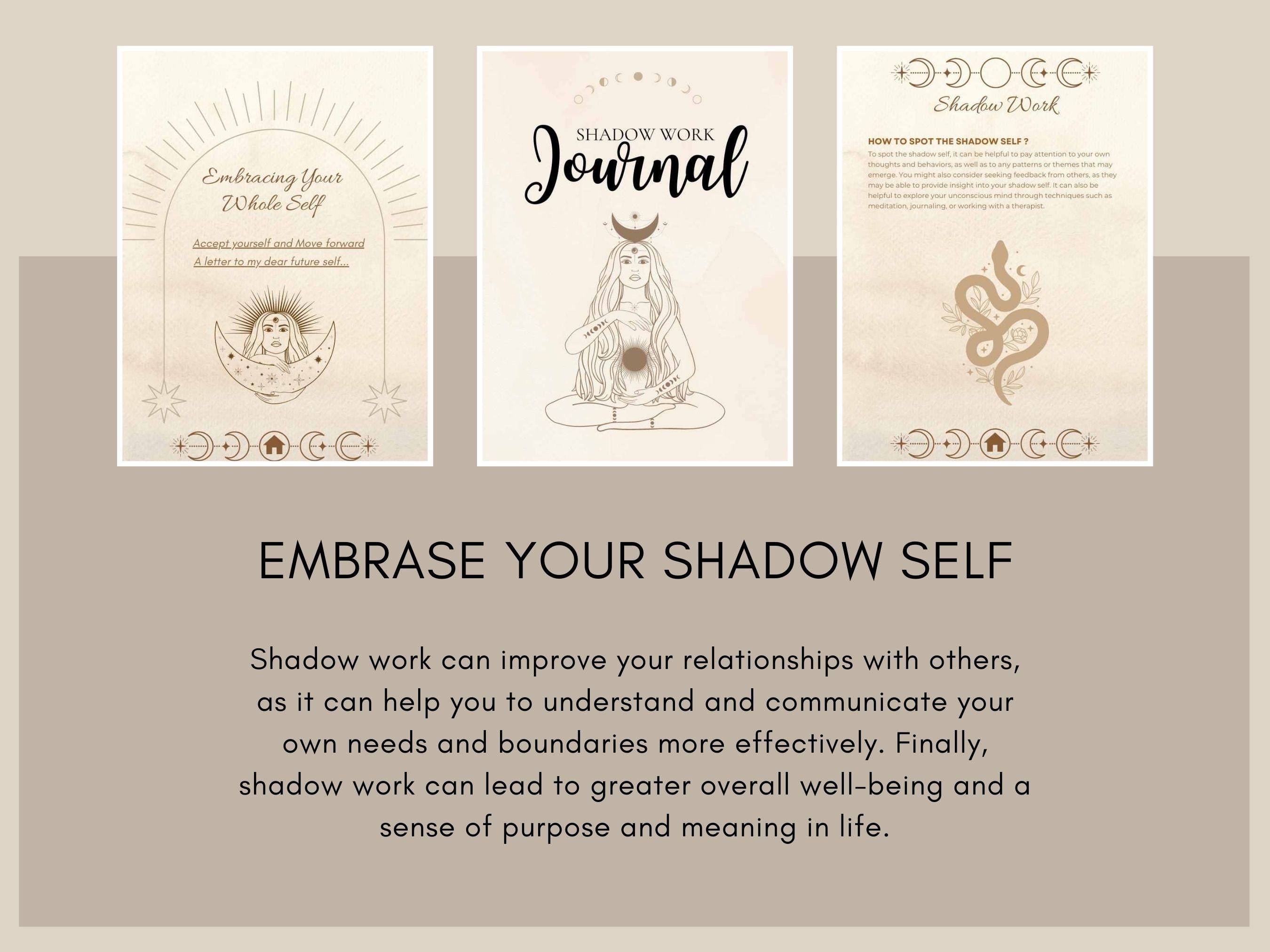 Printable Shadow Work Journal Printable Spiritual Planner Shadow Self ...