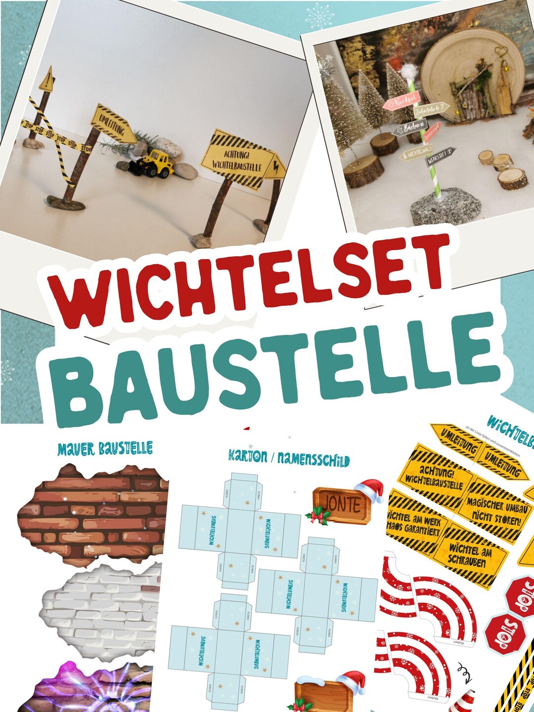 Elf Construction Site Kit • Magical Construction Site for the Elf Door ...