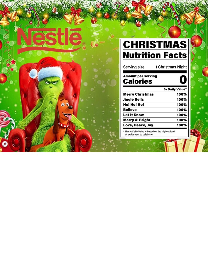 Grinch Treats Templates - Etsy