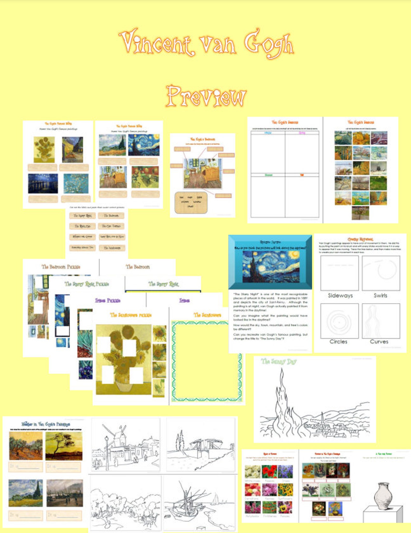 Vincent Van Gogh for Kids - Etsy