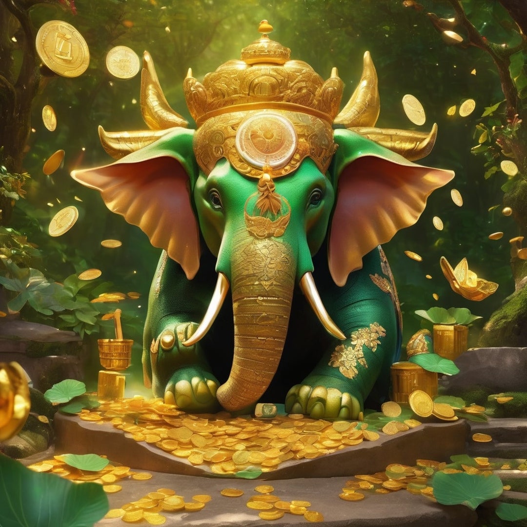 Money Abundance Activations Elephant Poster Wealth Frequency Law of ...