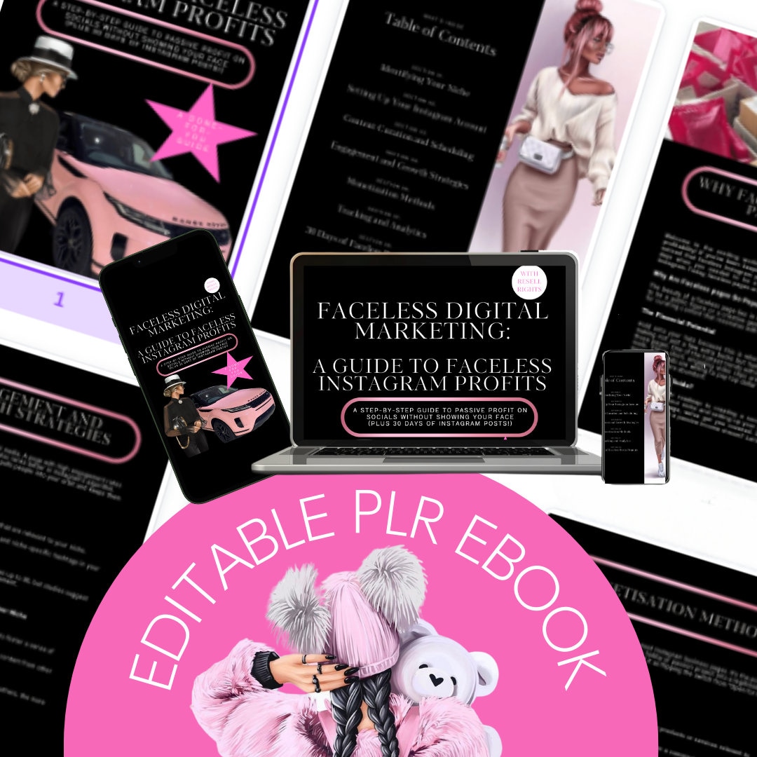 Faceless Digital Marketing,done for You Ebook Template,plr ,white Label ...