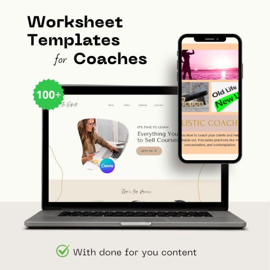 Complete Coaching Worksheet Bundle for Life Coaches, Business Coaches ...