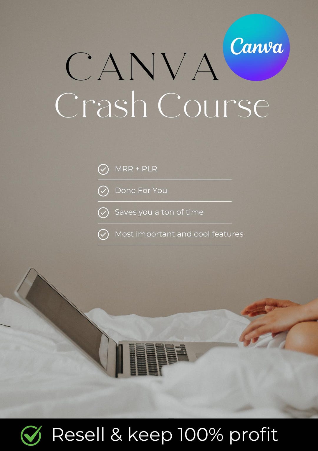 Canva Crash Course With Master Resell Rights (MRR + Plr),done for You ...