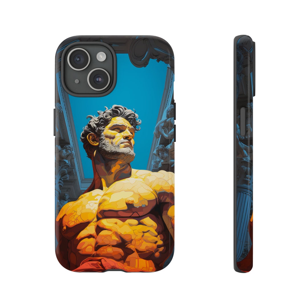 Zeus Phone Case, Greek Mythology Pop Art, Tough Dual Layer - Etsy