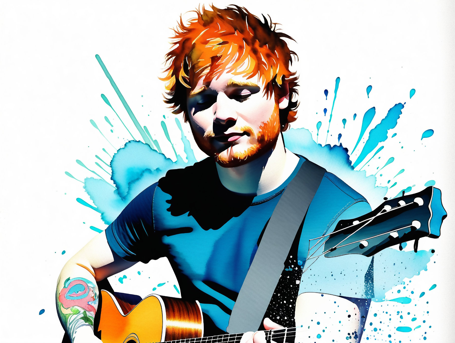 Ed Sheeran Art Poster - Etsy