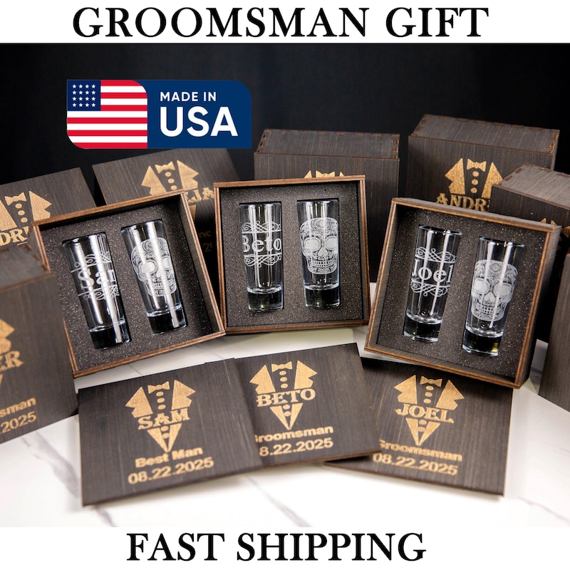 Shot Glass Box - Etsy