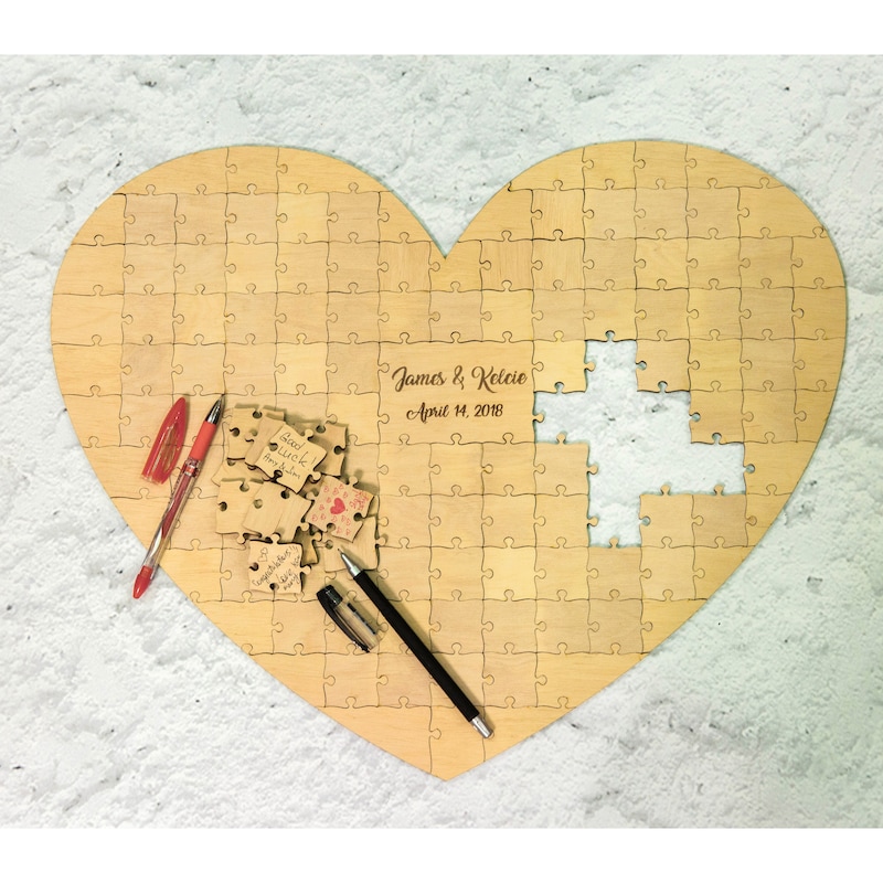 Wedding Puzzle Guest Book - Etsy