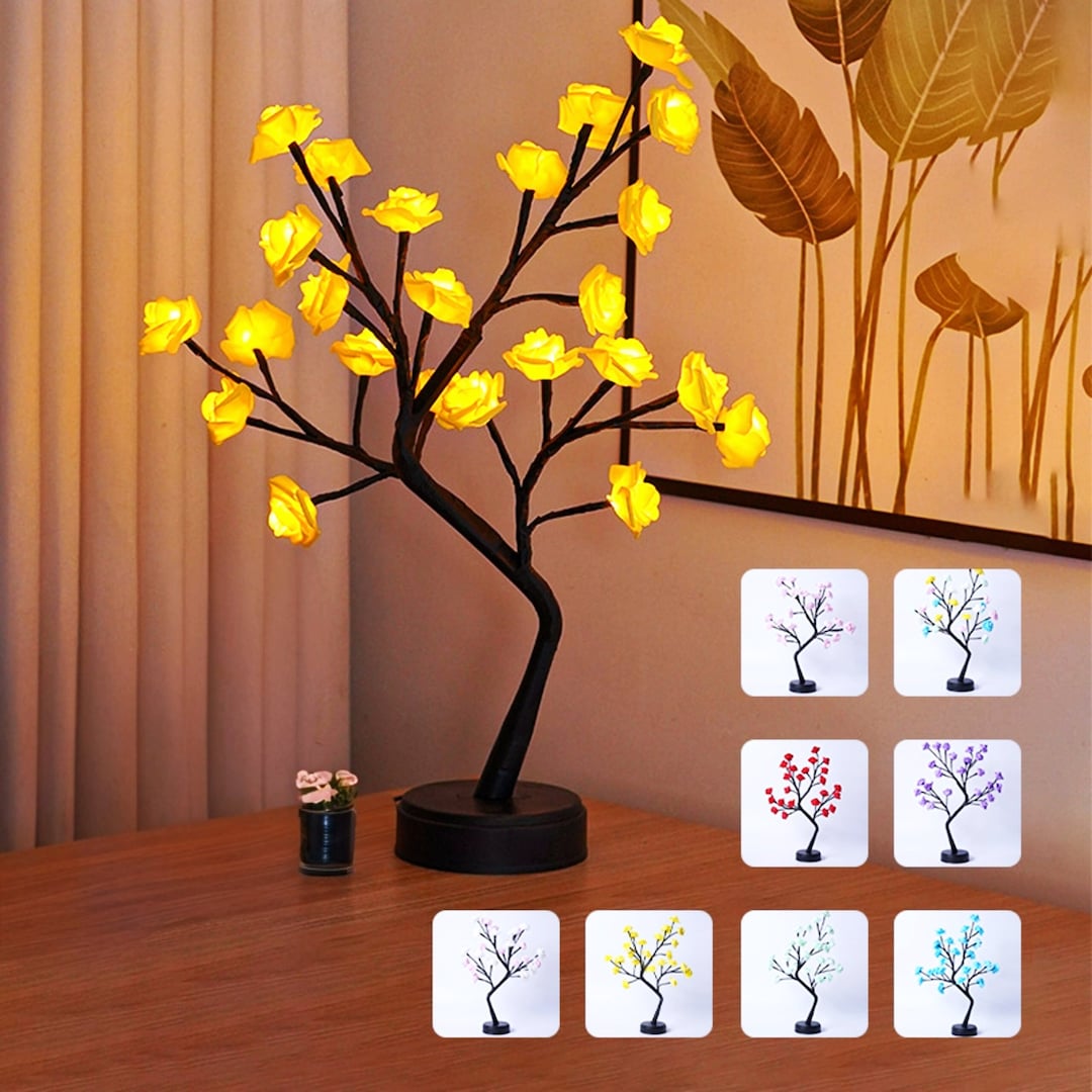 Table Rose Flower LED Tree A Blossoming Gift for Every Occasion Gifts ...