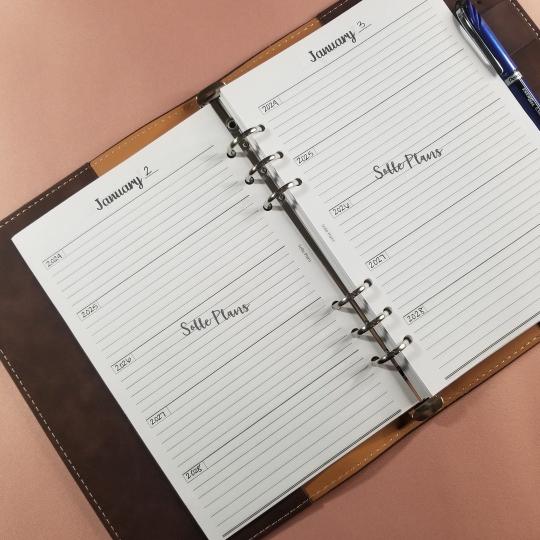 5 Year Journal: A5 Printable, Line-a-day, Undated, Monthly Dividers - Etsy